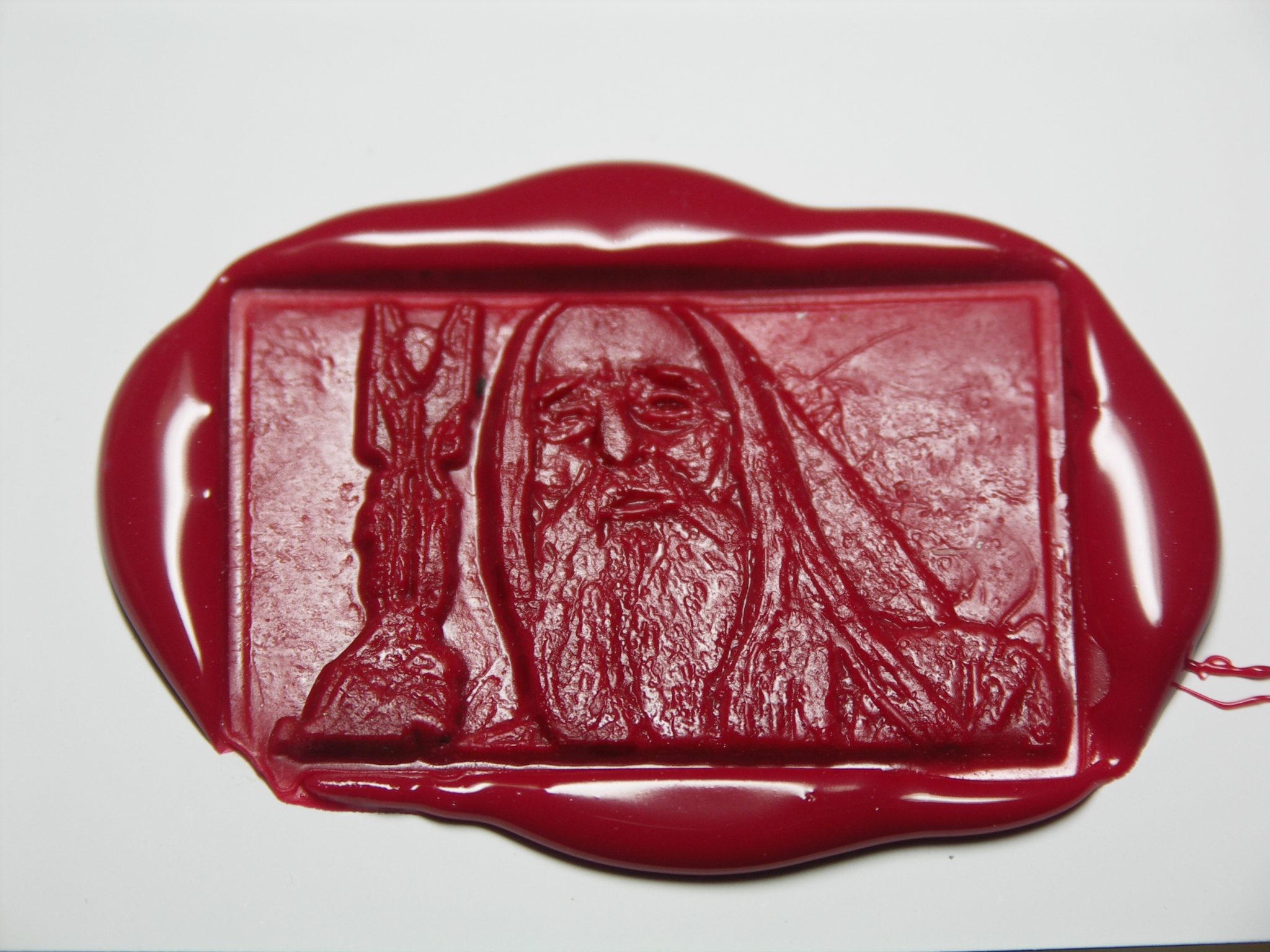 Gravure en bas relief de votre tampon à cacheter à partir d'une image